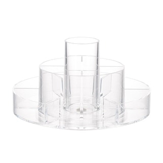 Luxe Acrylic Round Rotating Desktop Organizer Clear - Bed Bath & Beyond ...