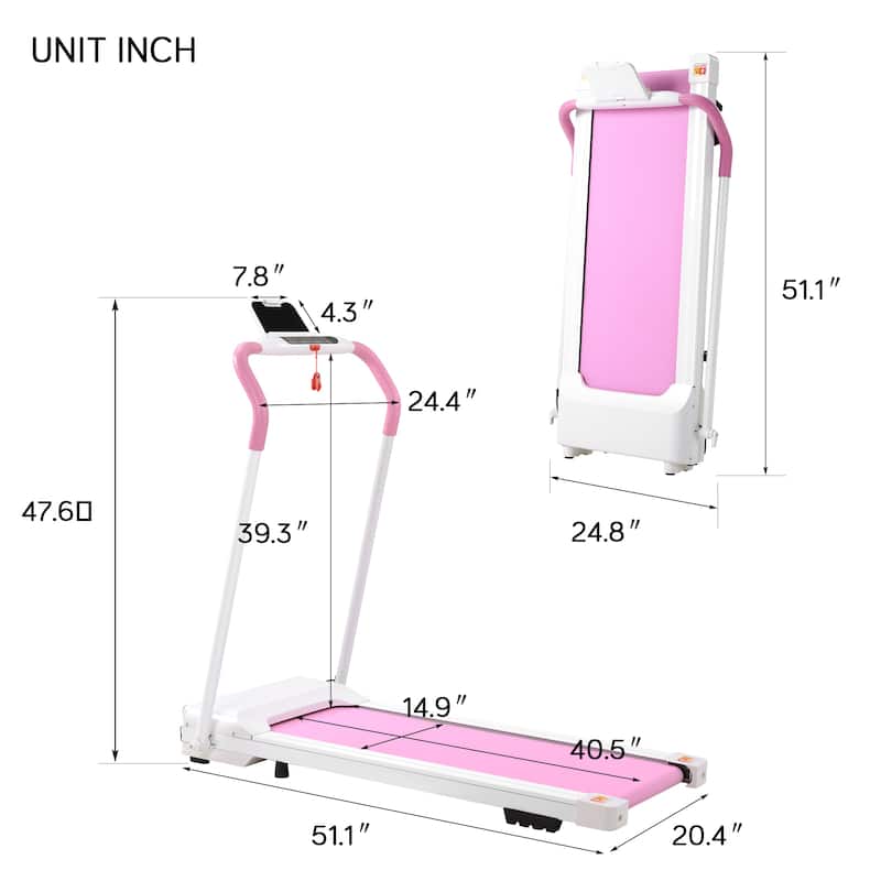 Folding Treadmill for Home Portable Electric Motorized Treadmill - Bed ...