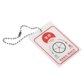 Valve Identifier Tag "Normally Closed" Labeling Holder, Red on White ...