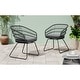 Roomfitters 2-Piece Outdoor Wicker Club Chairs, Transitional Tub ...