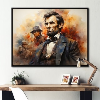 Designart "The Emancipation Proclamation Colors" Historical Framed ...