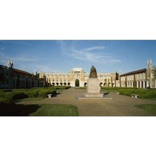 Statue In The Courtyard Of An Educational Building Rice University ...