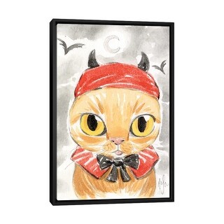 iCanvas "Cat - Devil" by Martin Hsu Framed - Bed Bath & Beyond - 37118145