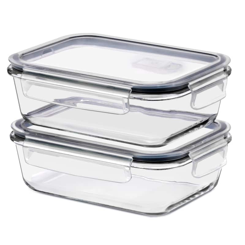 Sorbus Glass Food Storage Containers with Airtight Locking Lids ...