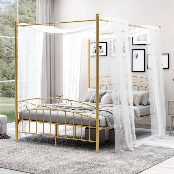 canopy bed frame only
