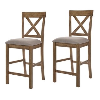 Forster Counter Height Stools with Cross Back (Set of 2) - Bed Bath ...