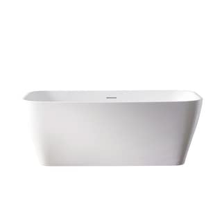 Miseno 252059-BAT Augustine 59" Free Standing Acrylic Soaking Tub with ...