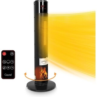 CAYNEL Tower Ceramic & Flame Heater with 3D Flame and Oscillation - Bed ...