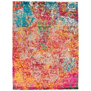 ECARPETGALLERY Hand-knotted Legacy Red Silk, Wool Rug - 9'0 x 11'11 ...