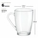 Bormioli Rocco Set of 6 Glass Coffee Mugs - Bed Bath & Beyond - 40183459