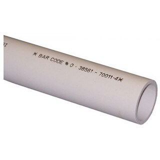 Genova 700112F Cellular Core PVC DWV Pipe, 1-1/2" x 2' - Bed Bath ...