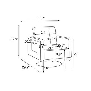 360 Swivel Teddy Tufted Accent Chair Upholstered Arm Chair, Single Sofa ...