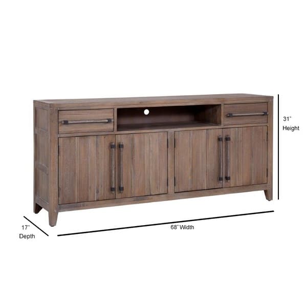 Asher 68-inch Rustic Finish TV Console by Greyson Living - Bed Bath ...