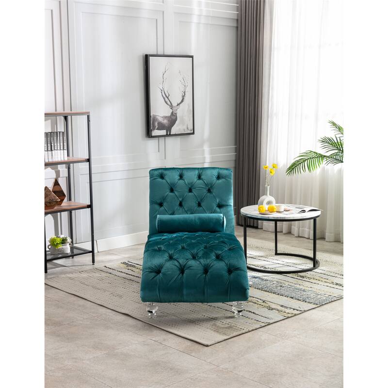 Leisure Concubine Sofa Lounge Chair with Acrylic Feet for Living Room ...