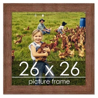 26x26 Distressed/Aged Color Wood Picture Square Frame - Bed Bath ...