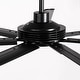 84"/ 100" Black Industrial Extra Large Commercial Ceiling Fan with ...