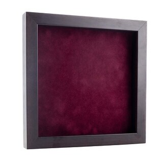 30x30 Shadow Box Frame Brown Walnut Wood | 3/4" Usable Display Depth ...