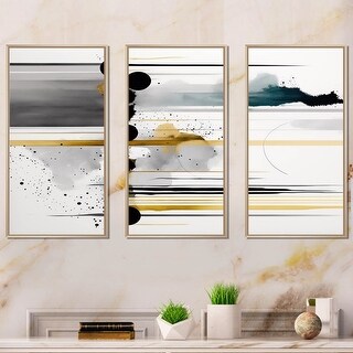 Designart "Abstract Transitional Shapes III" Modern Shapes Transitional ...