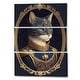 Designart "Portrait Of A Royal Blue Cat Prince I" Animals Cat Canvas ...