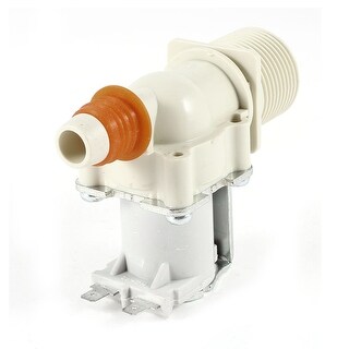 AC220-240V Beige 26mm Male 2 Terminals Water Inlet Solenoid Valve ...