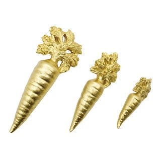 Transpac Resin Gold Carrots Set of 3 Home Decorations Easter - Bed Bath ...