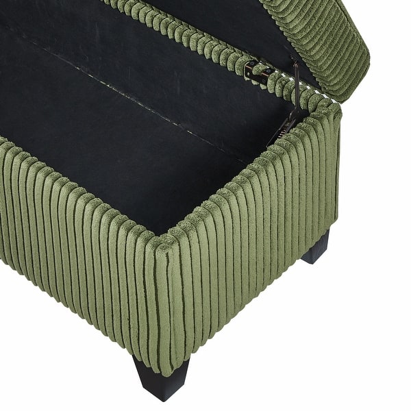 dark green rectangle ottoman