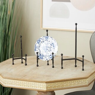 Black or Gold Metal Tabletop Display Easel with Ball Details (Set of 3 ...