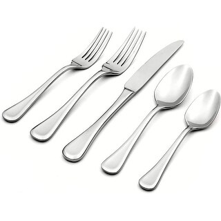 20 Piece Everyday Flatware Set, Service for 4, 18/0 Stainless Steel ...