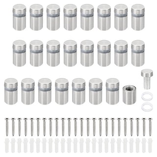 Sign Standoff Screws, 24 Set Stainless Steel Wall Standoff, Silver ...