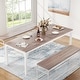Dining Table for 6-8 Person, 78 inch Long Rectangular Kitchen Dining ...