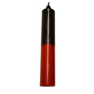 9" Black/ Red pillar candle - Bed Bath & Beyond - 22318834
