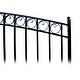 ALEKO Paris Style Steel Dual Swing Driveway Gate 18' Black - 18 ft x 6 ...