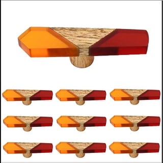 Mascot Hardware Fusion Effect Multicolor Wood Cabinet Knob - Pack Of 10 ...