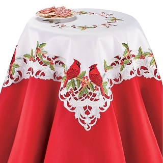 Lovely Cardinals on Holly Branches Table Linens - Bed Bath & Beyond ...