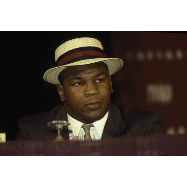 Mike Tyson wearing a straw hat Photo Print - Bed Bath & Beyond - 25464899