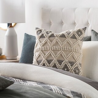 Antony Textured Diamond Detailed Throw Pillow - Bed Bath & Beyond ...