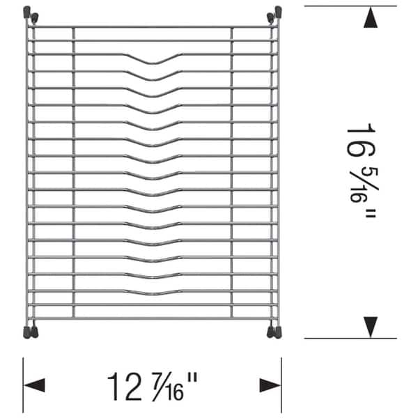 Blanco Stainless Steel Floating Dish Rack for all Diamond Super Single ...