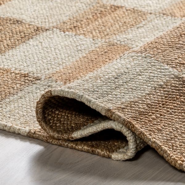 Brooklyn Rug Co Izara Checkered Jute Area Rug - Bed Bath & Beyond ...