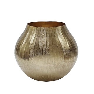 A&B Home Gold Chisel Round Vase - Bed Bath & Beyond - 31418635