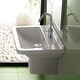 Bissonnet Erika 55 Semi-Pedestal Pro 21-11/16" Vitreous China Wall ...