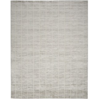 HomeRoots 9' x 12' Gray Geometric Area Rug - 144 - Bed Bath & Beyond ...