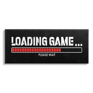 Stupell Loading Game Phrase Canvas Wall Art Design by Masey St. Studios ...