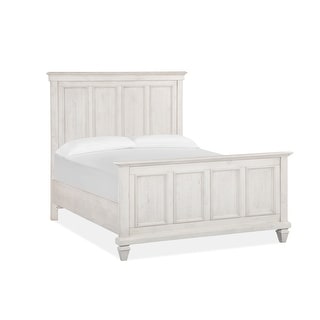 Magnussen Home Newport Alabaster Queen Panel Bed - Bed Bath & Beyond ...