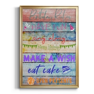 Birthday Rules Premium Framed Print - Ready to Hang - Bed Bath & Beyond ...