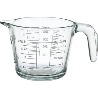 2-Cup Borosilicate Glass Measuring Cup, Oversized Markings - Bed Bath ...