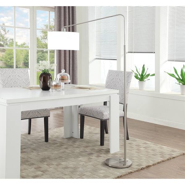 64" Medium Arch Brushed Steel Telescope Reach Floor Lamp - 64 - Bed ...