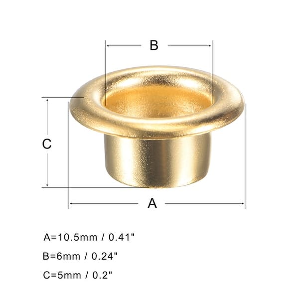 Grommets Eyelets with Washers Kit, Copper Grommet Chrome Plated for ...