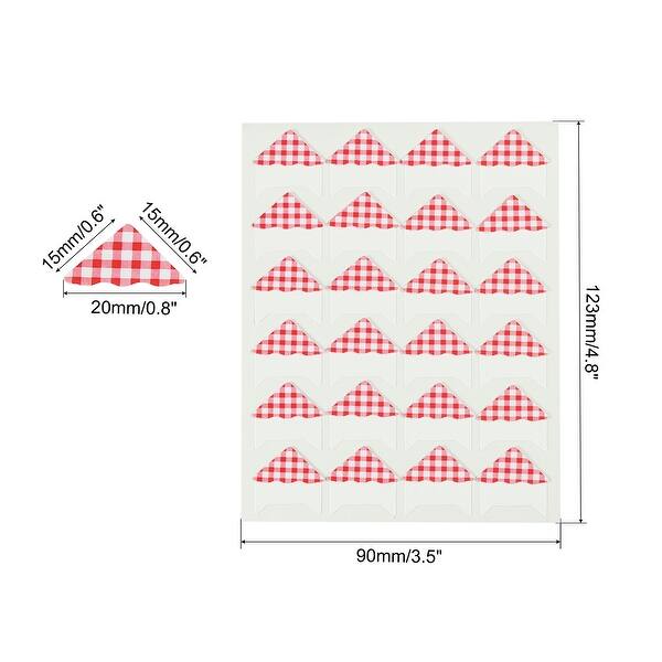 10Sheets/240Pcs DIY Photo Corners Adhesive Personal Picture Sticker Red ...