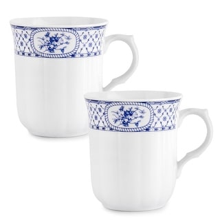 Indigo Porcelain Mugs Set of 2 - Bed Bath & Beyond - 37561618