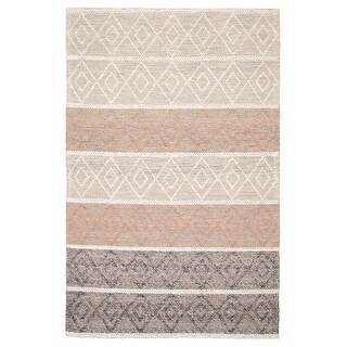 ECARPETGALLERY Braid weave Sienna Multi Color Wool Rug - 5'0 x 7'10 ...